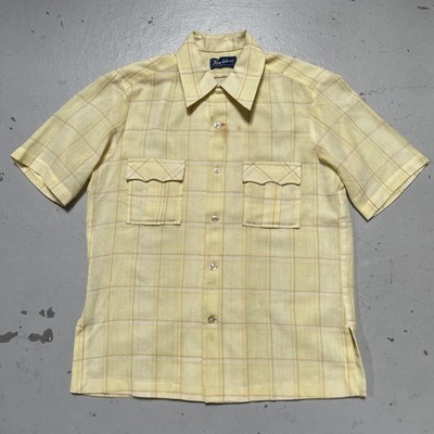 Vintage Pendleton Pen West Loop Collar Wool Plaid SS Button Shirt Made ...