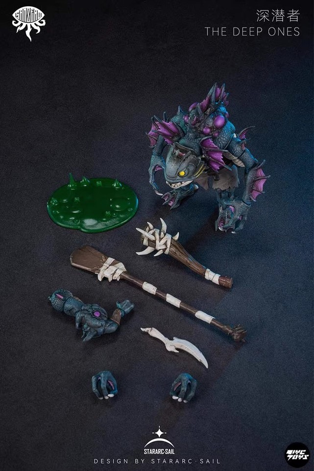 STARARC TOYS SANZERO The Deep Ones Fishman Purple Ver. 1/12 H13cm ...
