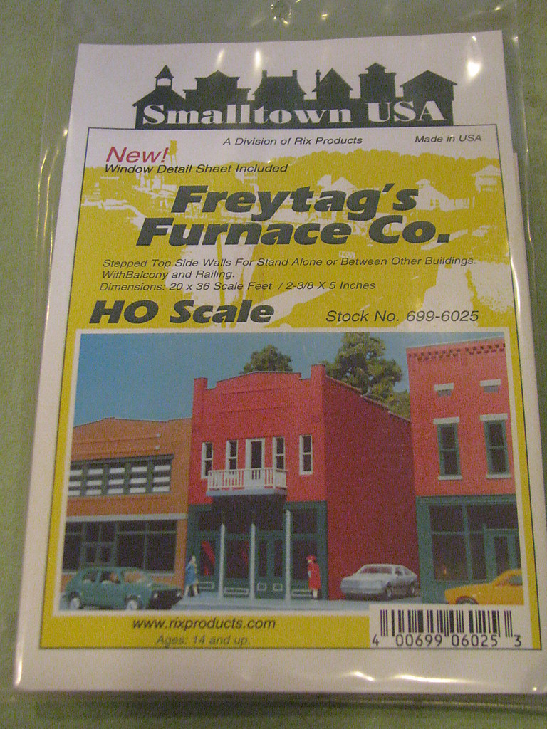 Smalltown USA HO #699-6025 City Buildings - Freytag's Furnace Co. 4-3/4 ...