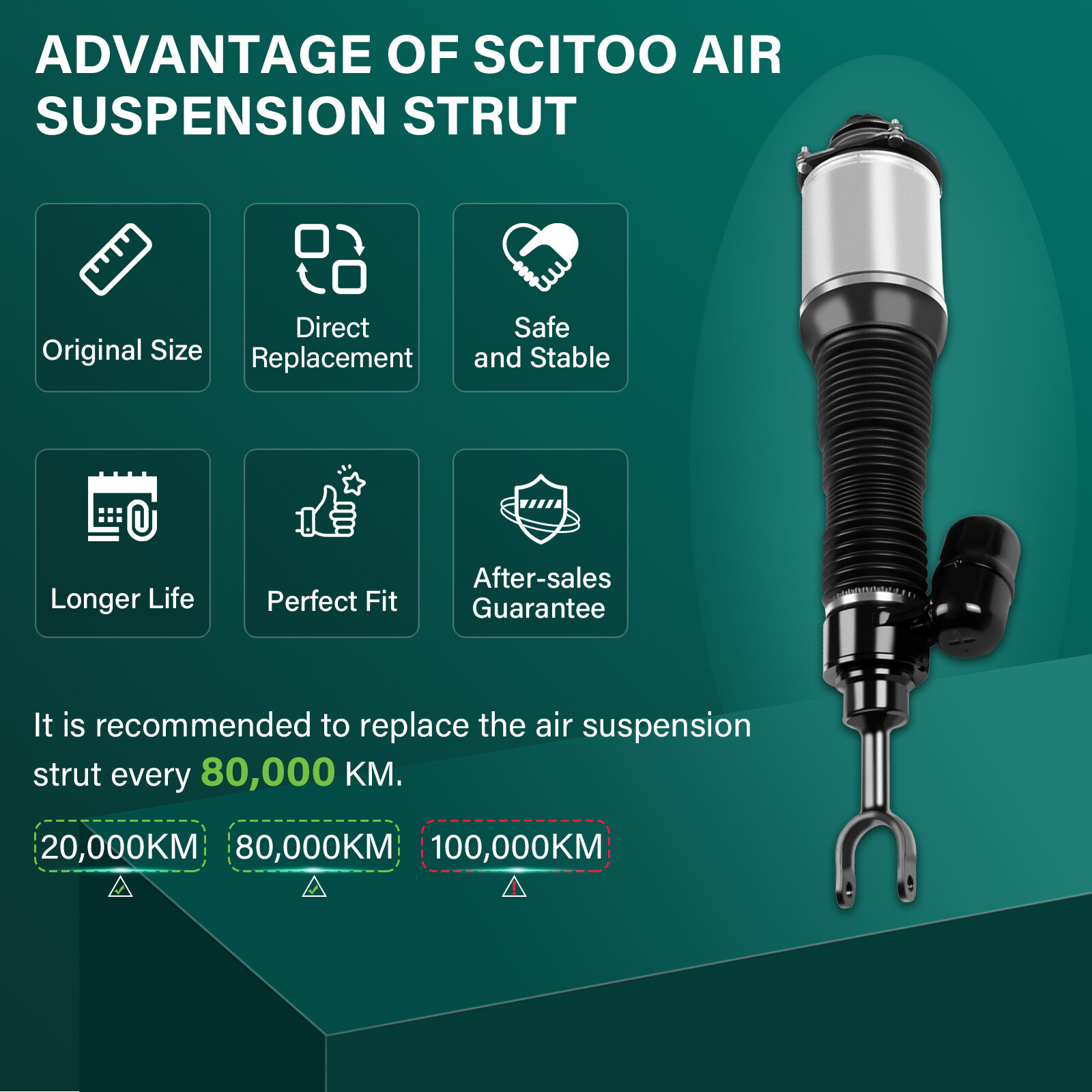 Front Right Air Suspension Strut For Bentley Continental GT GTC, Flying ...