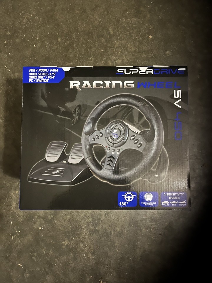 Superdrive SV450 racing steering wheel with Pedals and Shifters XBOX ...