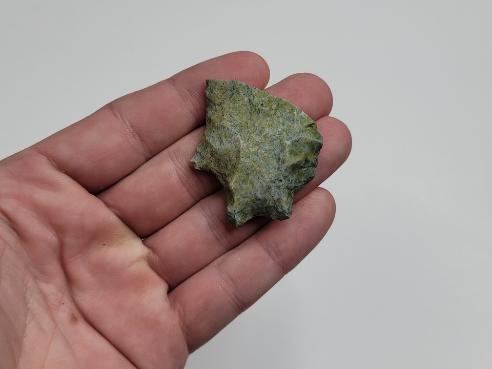 Beautiful Green Native Indian Paleo Tool Point Spear Arrowhead Pre ...