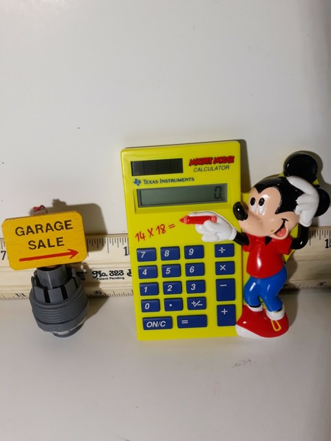 Vintage 1970s Disney MICKEY MOUSE CALCULATOR Model 4610 by Concept 2000 ...