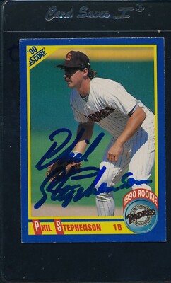 1990 Score #642 Phil Stephenson Padres Signed Auto *50618 | eBay