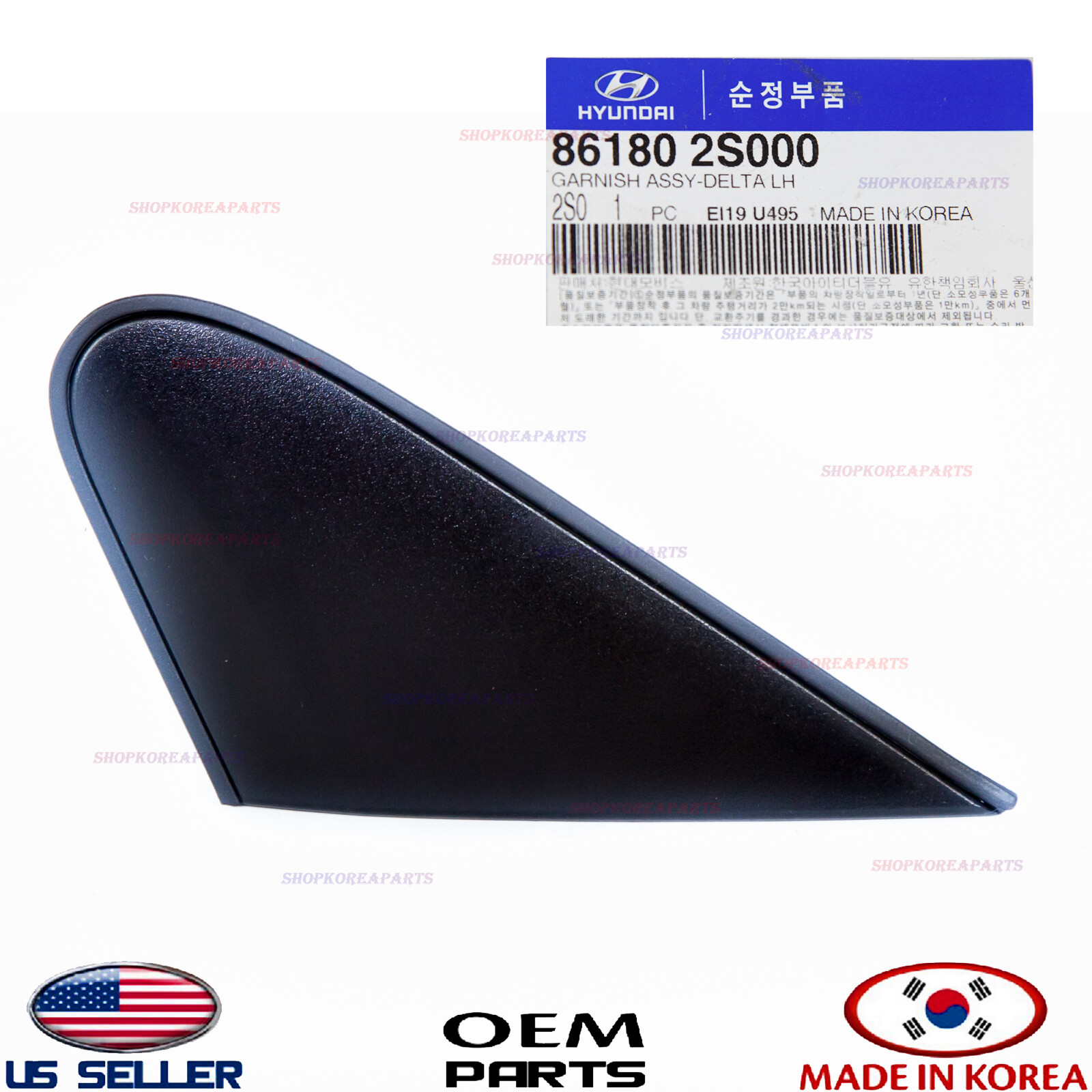 Hyundai OEM 10-15 Tucson Exterior-pillar Molding Left 861802S000 for ...