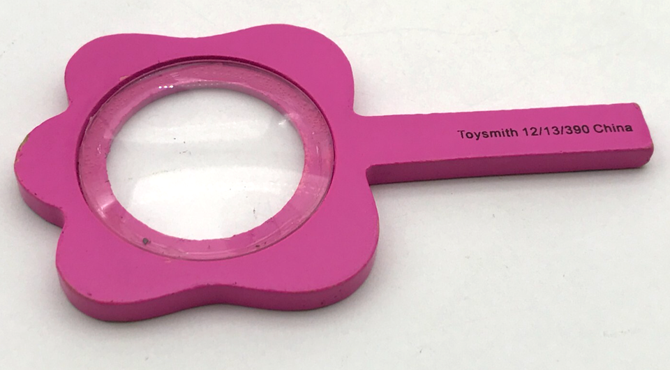 Vintage Toysmith Garden Magnifying Bug Viewer Glass Wood Pink & Purple ...