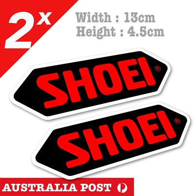 SHOEL Premium Helmets Motorcycle Logo , Helmet MotoGP RED Sticker ...