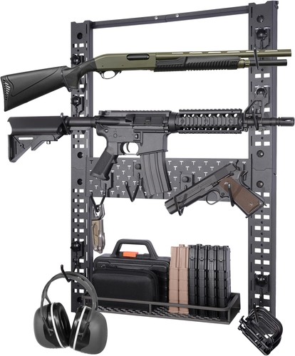 Gun Wall Mount Hold Up 120LBS, 31.8" x 22" Tactical Rifle Shotgun Gun ...