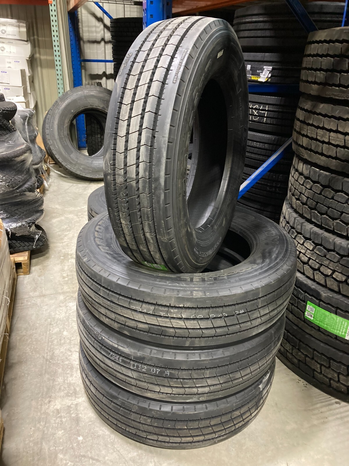 4 New Low Boy Drop Deck Trailer Tires ST255/70R22.5 Prinx 16 ply Steel ...