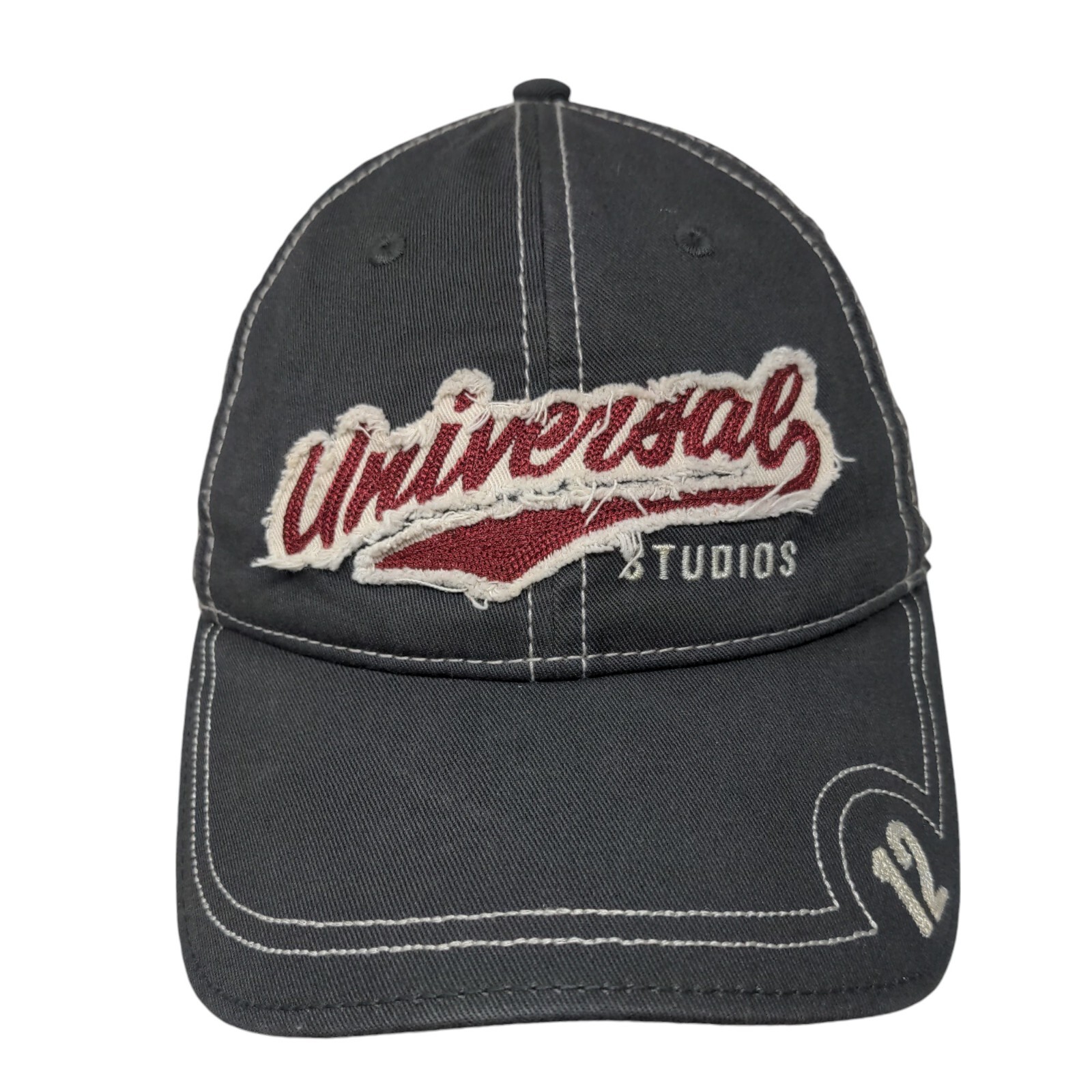 Universal Studios 12 Strapback Hat Gray One Size Adju… - Gem