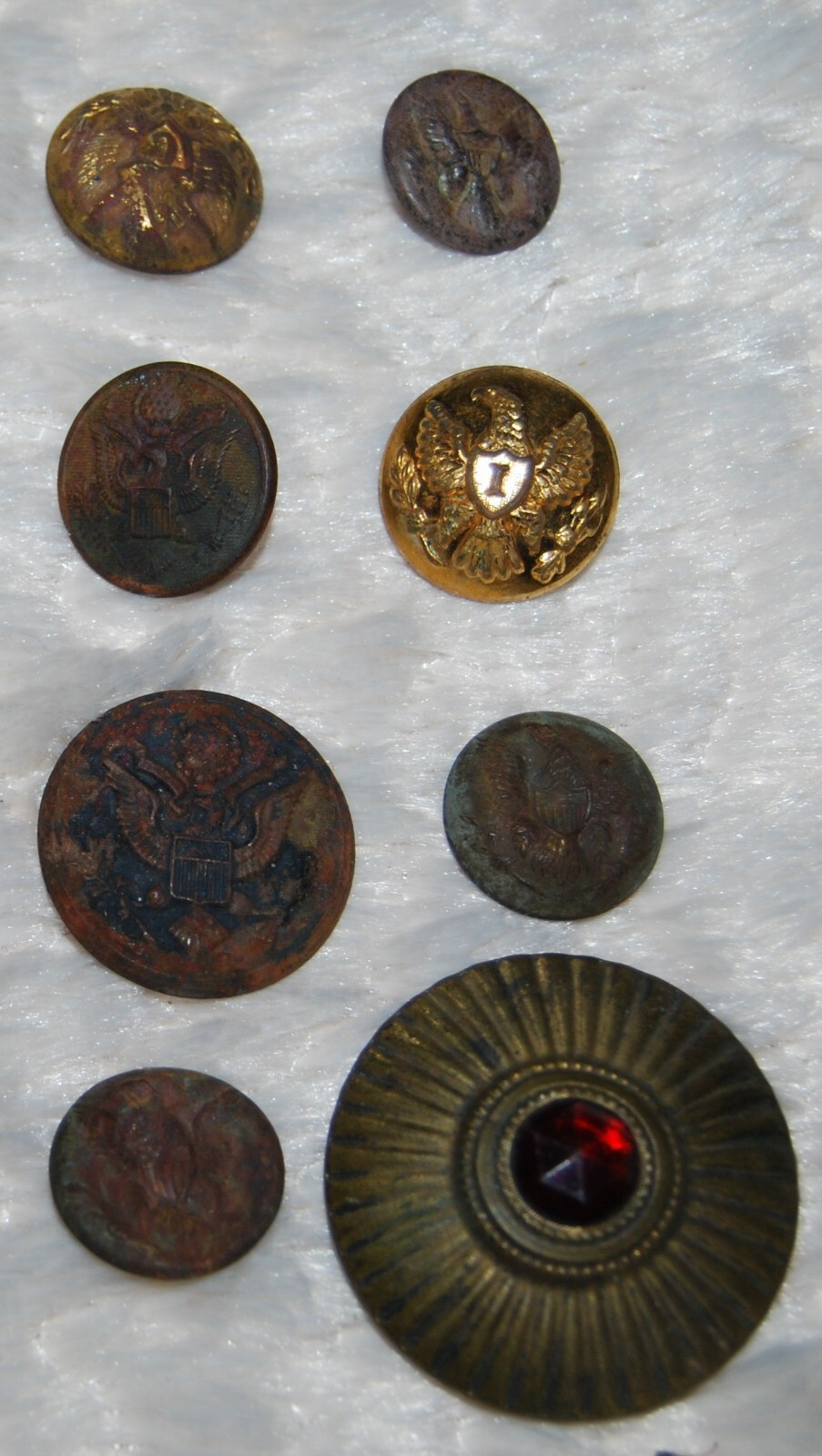 Indian War's (1870's) era brass buttons, Jews Harp, clothing items | eBay