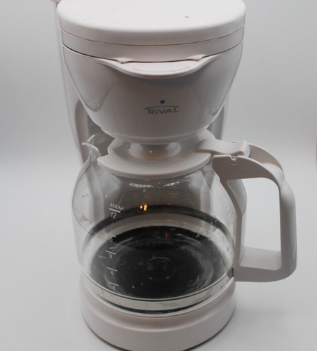 Rival 12 Cup White Basic Drip Style Coffee Maker Model # Rv-076 | eBay