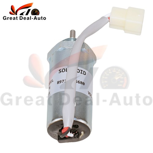 For Isuzu 12V Fuel Shut Off Solenoid Engines 3LD1 3LD2 4LE1 3LB1 897329 ...