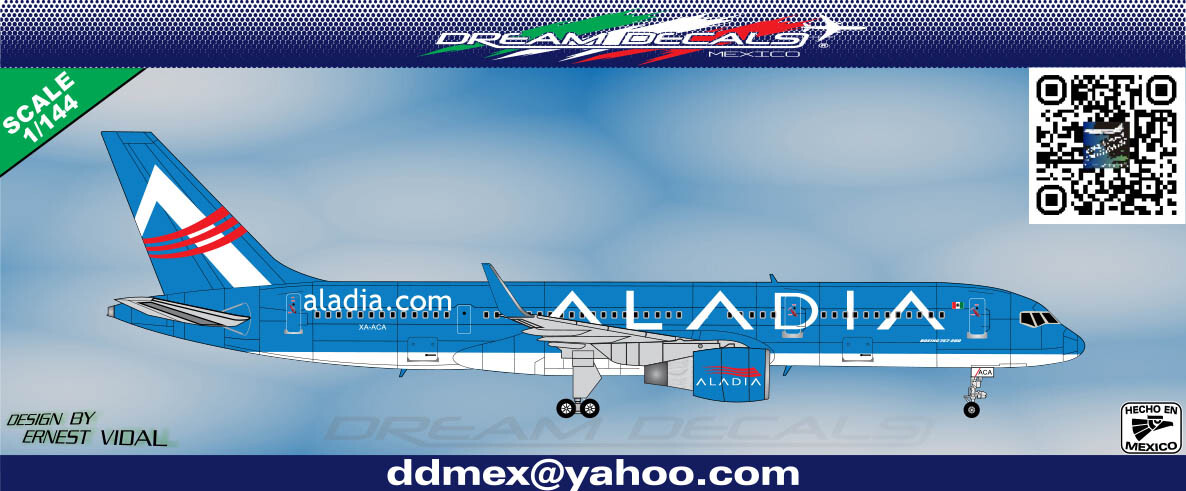 BOEING 757 ALADIA DECALS SCALE 1/144 | eBay