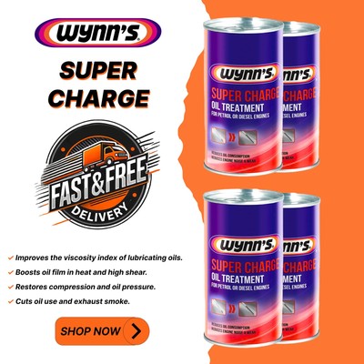 4 x Wynns Super Charge Oil treatment 425ml For Petrol or Diesel | eBay UK
