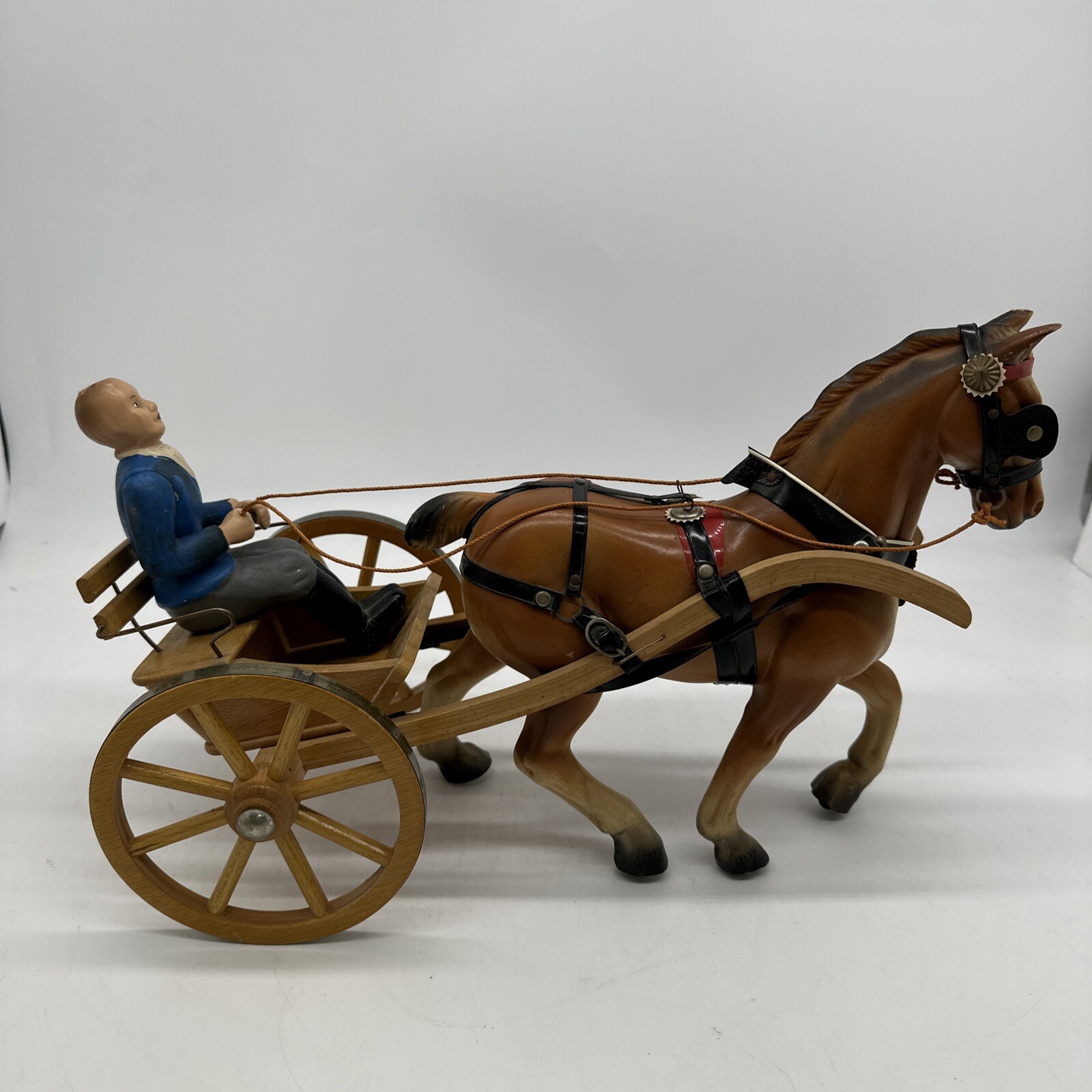 Vintage STEHA Lieha Original Harness Horse Cart Toy Germany Toy Model ...