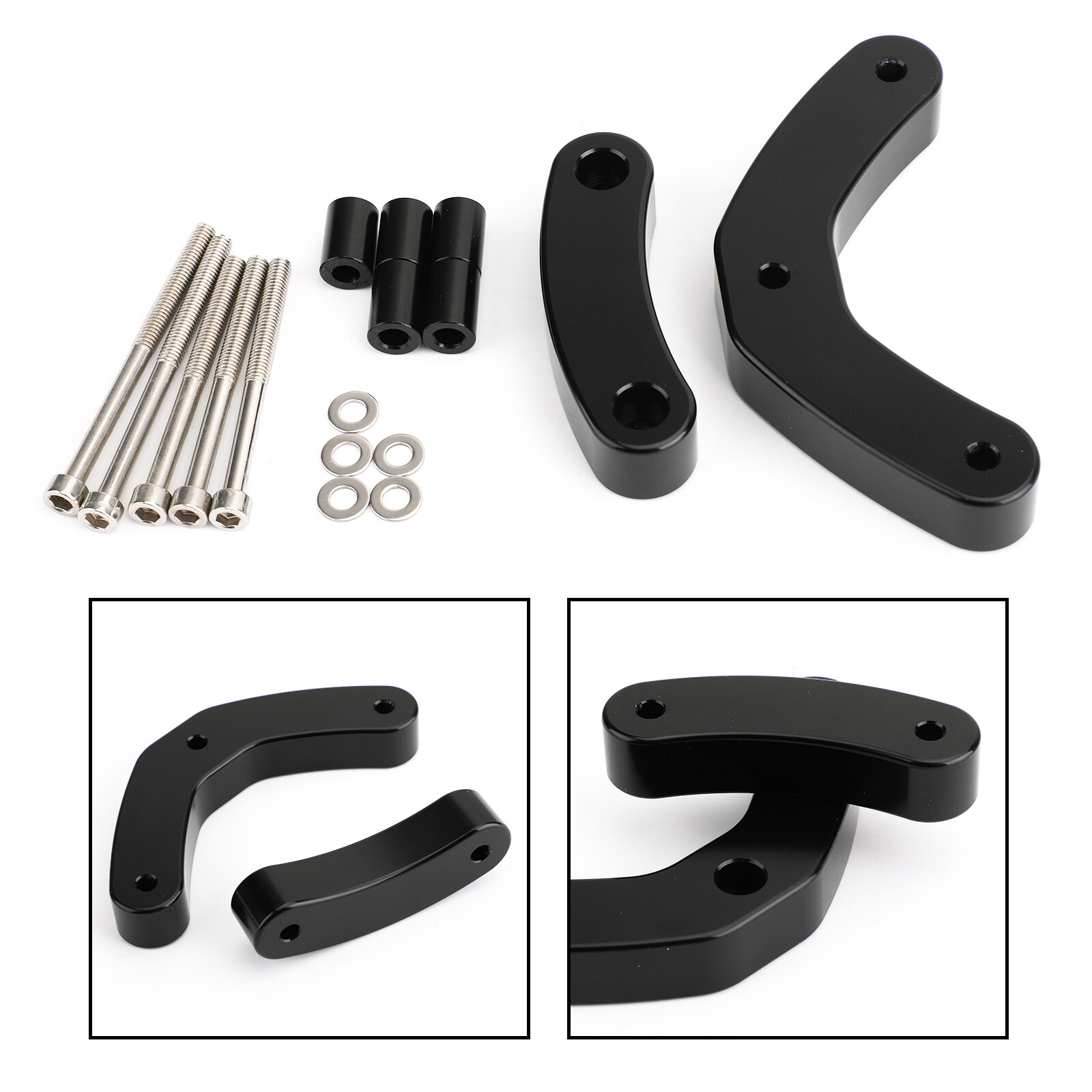Black Engine Protector Frame Sliders for BONNEVILLE T120 THRUXTON 16-19 ...