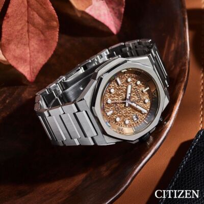 Citizen Series 8 NB6066-51W Ooun GMT Limited Edition Salmon Analog Men ...