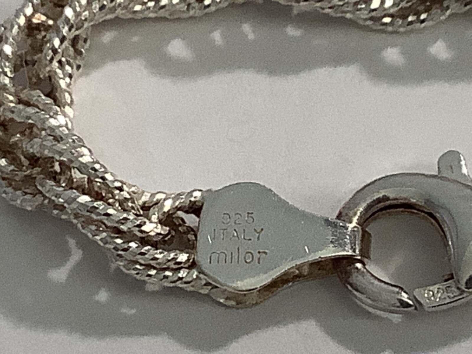 AUTHENTIC MILOR ITALY STERLING SILVER VERY UNIQUE 20”… - Gem