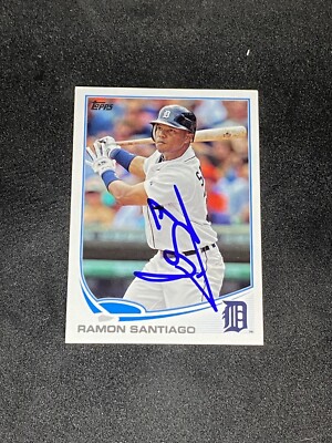 Ramon Santiago 2013 Topps #239 Detroit Tigers Auto Autographed Signed ...