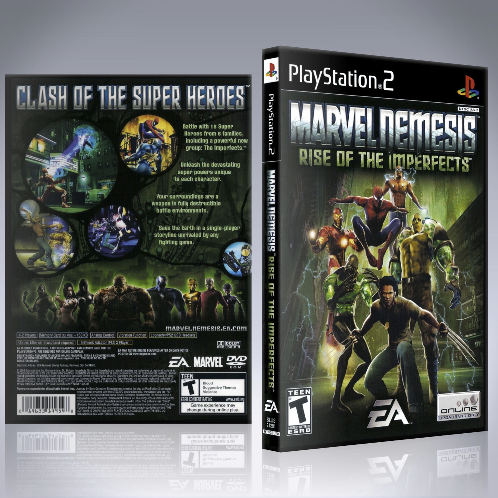 PS2 - NO GAME - Marvel Nemesis - Rise of the Imperfects | eBay