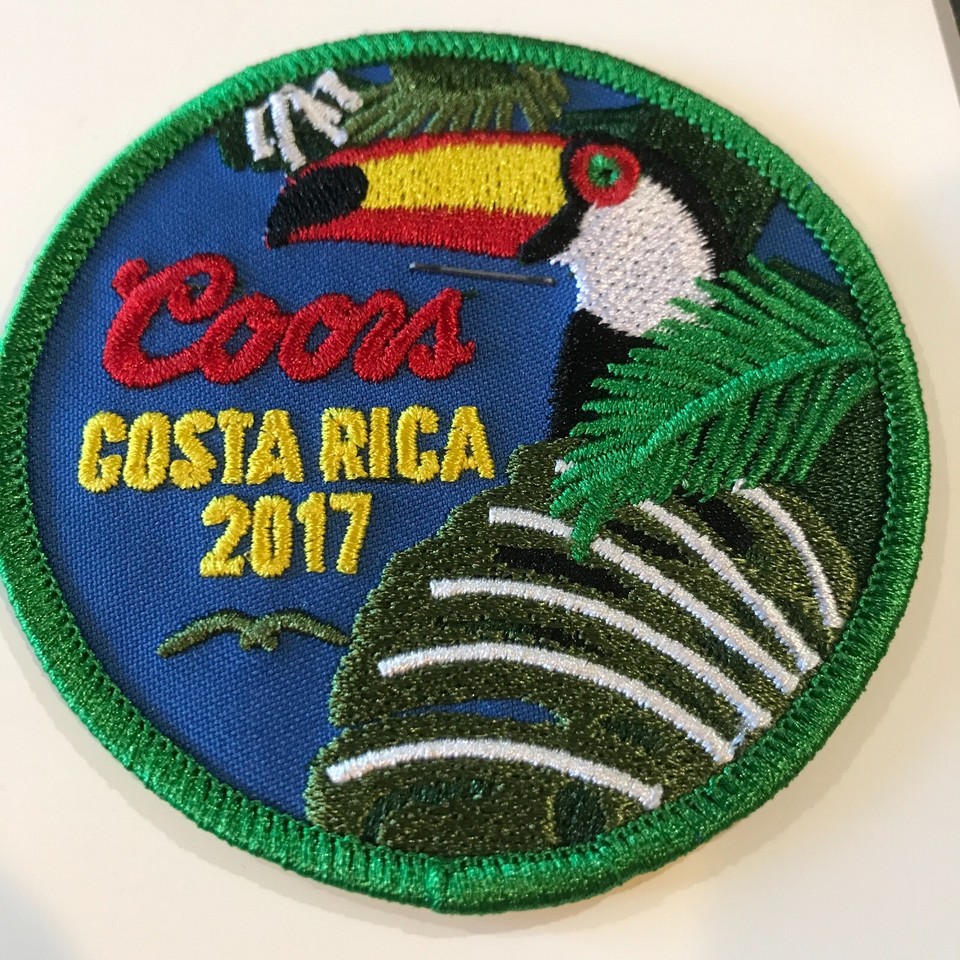 Patch - Costa Rica 2017 Coors w/ cardboard ad - Beer - Toucan | eBay