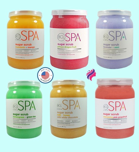 BCL SPA Organic Sugar Scrub 64 oz (Half Gallon) - Five (5) Scents to ...