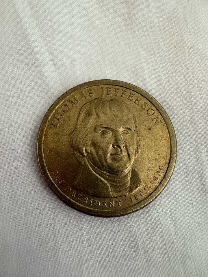 Rare Thomas Jefferson $1.00 Coin, 1801-1809, 2007 P, Position A ...