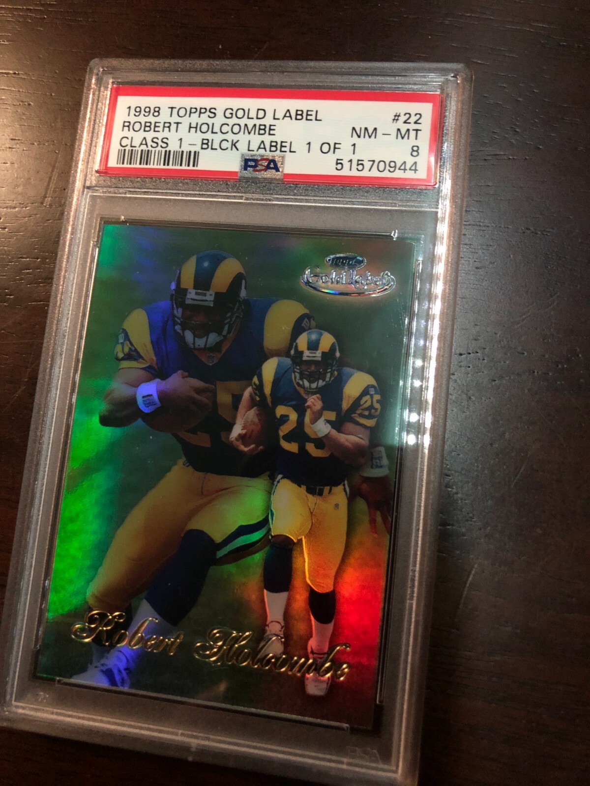 PSA 1998 Topps Gold Label Class 1 Black Label RARE 1 OF 1 Robert ...