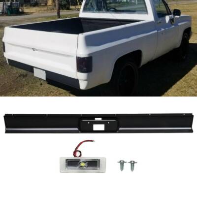 Rear Roll Pan For 1973-1987 Chevy C10 C20 Fleetside + License Plate LED ...