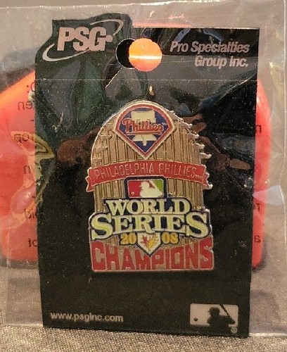 PHILADELPHIA PHILLIES 2008 WORLD SERIES CHAMPIONS LAPEL PIN - NIP | eBay