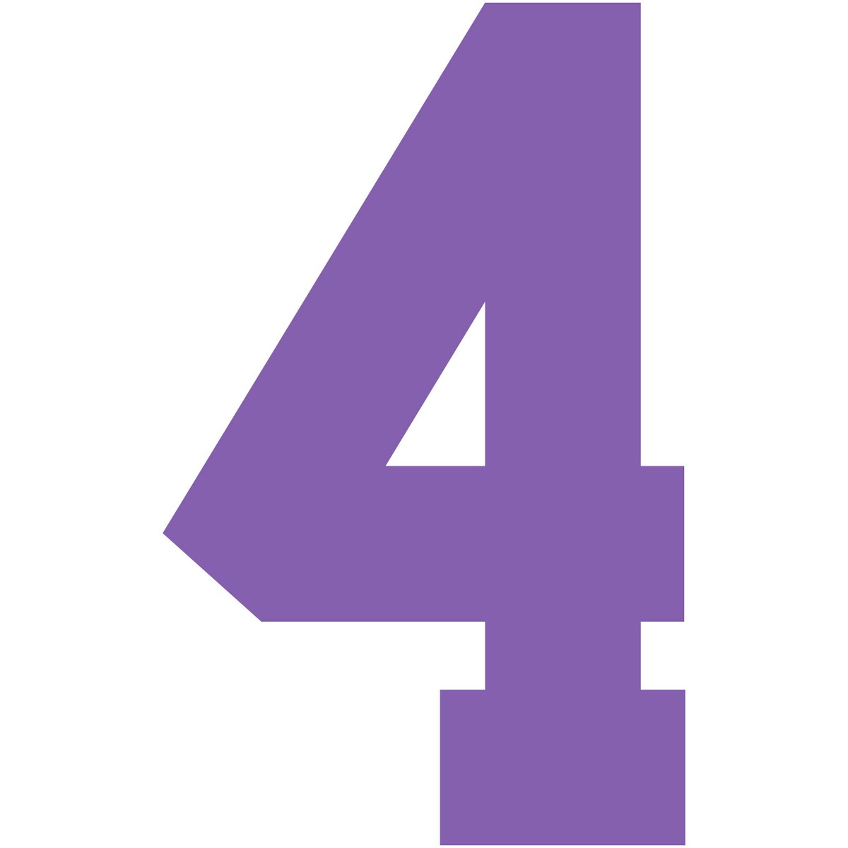 Number 4 Purple
