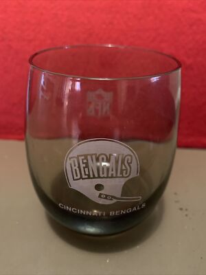 Vintage Cincinnati Bengals Tumbler (Smoked Glass) NFL Football ...