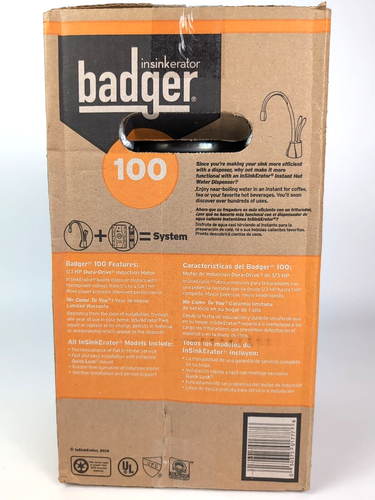 InSinkErator Badger 100 Continuous Feed Garbage Disposal for sale ...