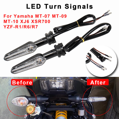 LED Turn Signals Indicator For Yamaha YZF-R1/R6/R7 MT-07 MT-09 MT10SP ...