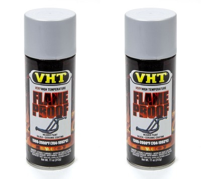 2-Pack New VHT Flameproof Ignifuge Coating Flat Silver Argent Mat ...