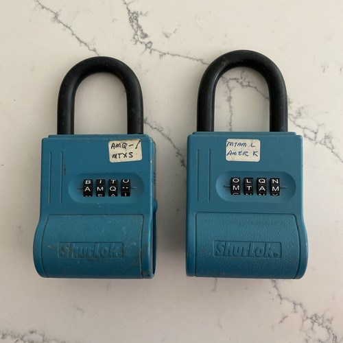 ShurLok Real Estate Lock Boxes Key Storage Lot of 2 Realtor Lockbox ...