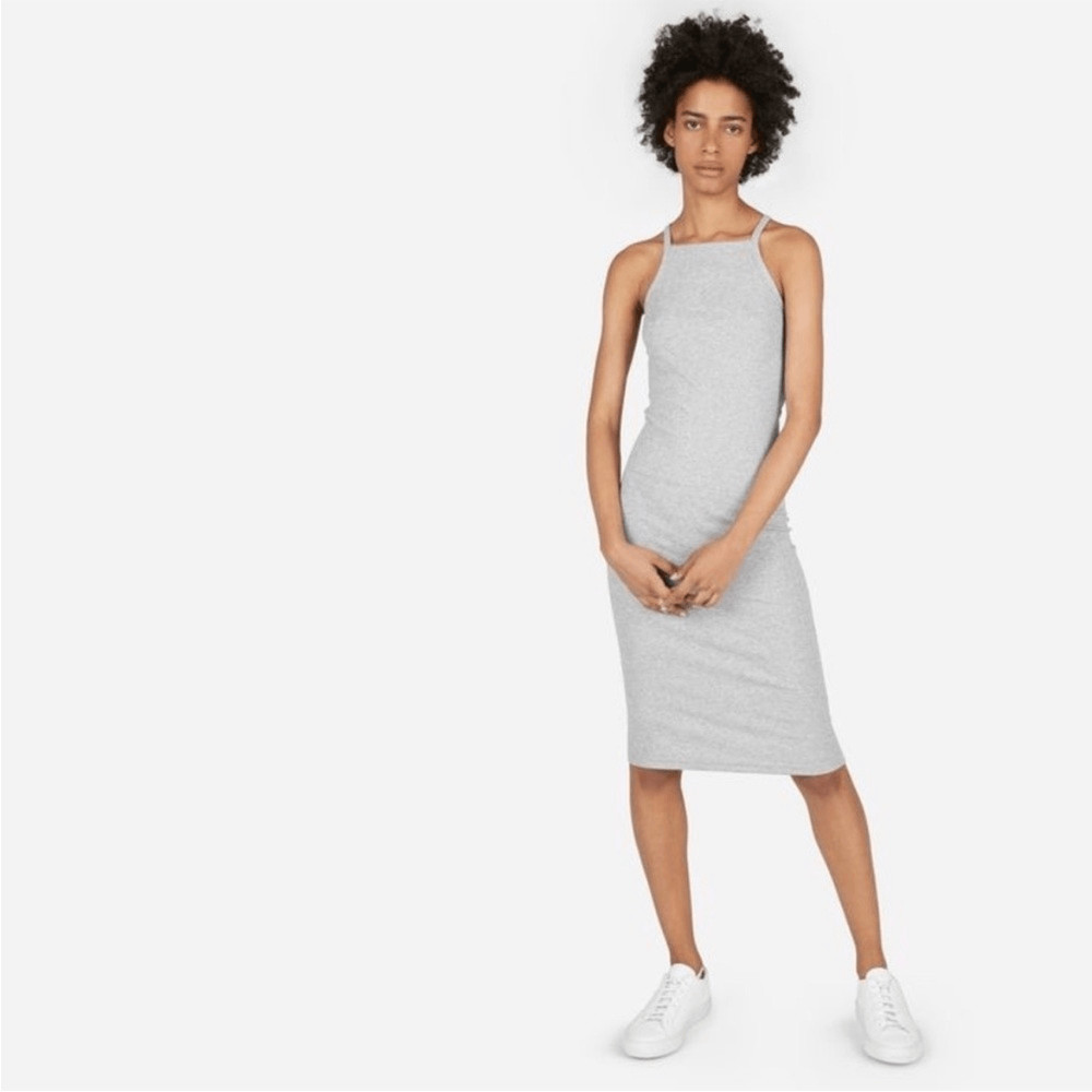 EVERLANE The Micro Rib Cami Midi Dress - Gem