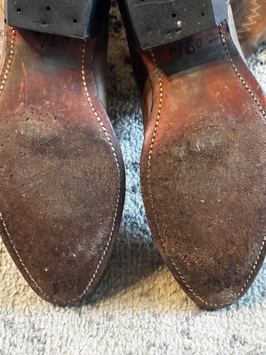 Boulet Mens Size 9 3E Brown Cowboy Boots 0096 | eBay