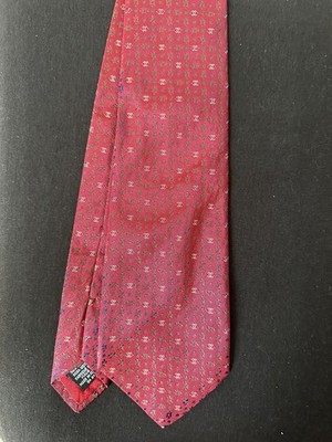 CHANEL Logo COCO Tie Men Red Genuine | eBay