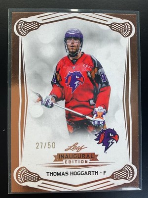 Thomas Hoggarth 2025 Leaf National Lacrosse League NLL Rose Gold Card ...