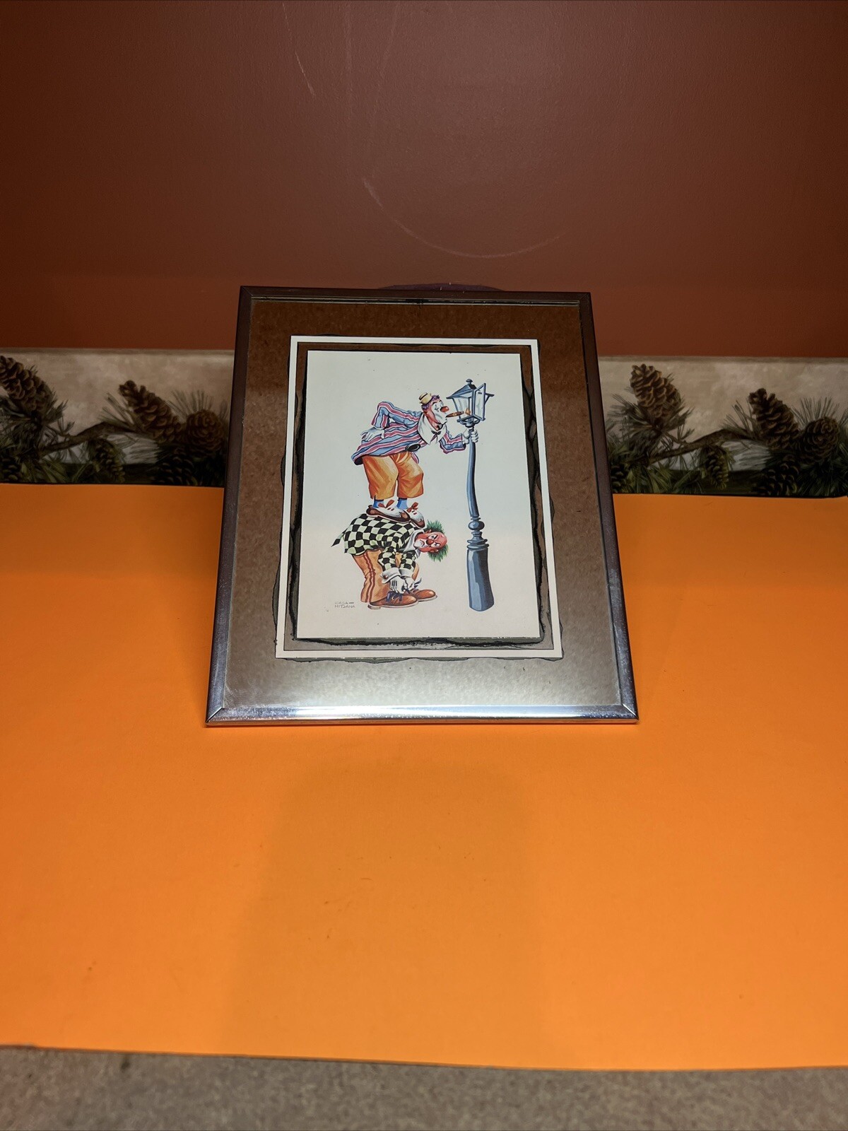 Vintage Brytone Mechanical Mirror Works Inc. “Clowning Around” 8x10 ...