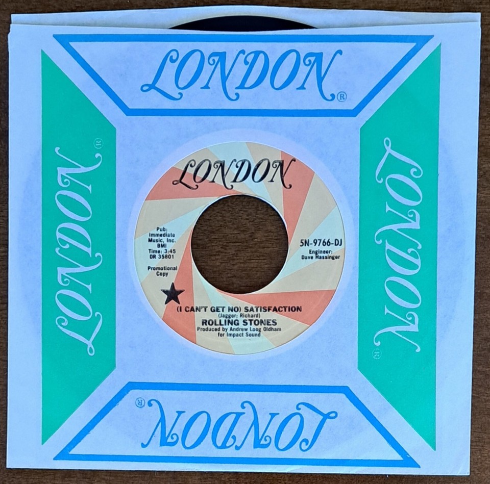 RARE!!! ROLLING STONES NM SLEEVE & EARLY PROMO VINYL/ 1965 ...