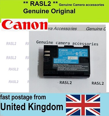 Genuine Canon LP-E6 N Battery Pack for EOS 7D mk2, EOS 6D 5DS R, 60Da ...
