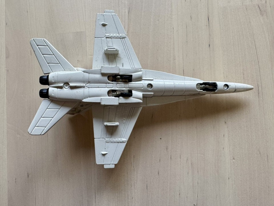 Vintage ERTL Force One White Die Cast Fighter Jet Navy F-18 Hornet | eBay