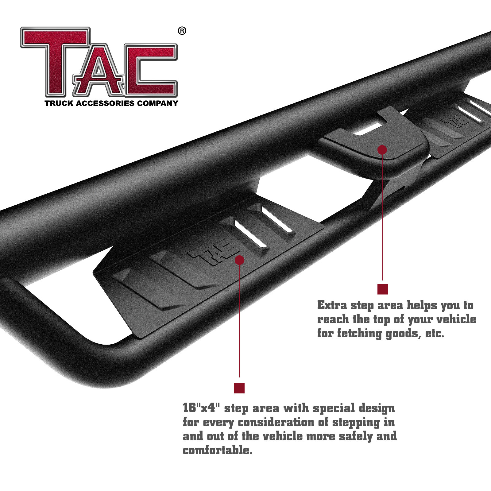 For 19-25 Silverado/Sierra 1500 Crew Cab Two-Stair Running Boards ...