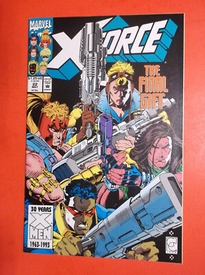 X-FORCE # 22 - NM- 9.2 - 1st APP OF KILLJOY - 1993 GREG CAPULLO COVER ...