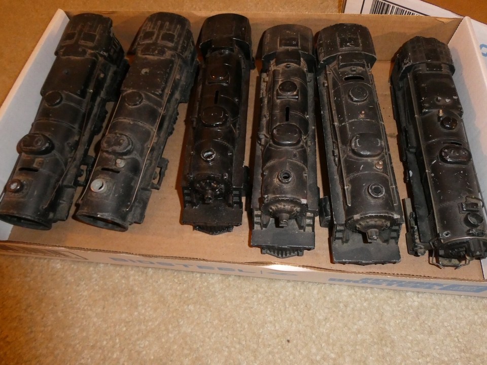 Lot of 6 Vintage O Scale Lionel Diecast Steam Locomotive Bodies One AF ...