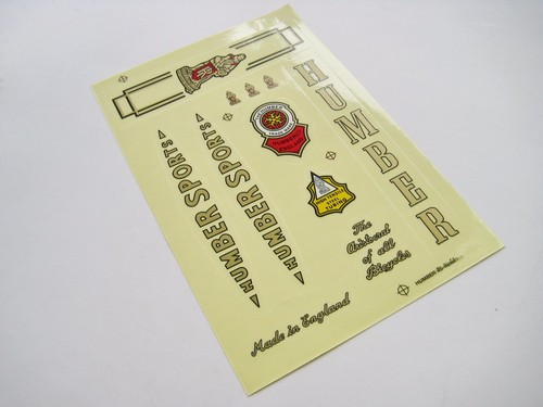 HUMBER DECAL BICYCLE VINTAGE BIKE STICKER SPORT HUMBER STICKER DECALS ...