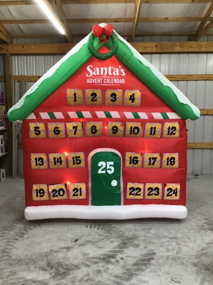 10ft Gemmy Airblown Inflatable Prototype Christmas Advent Calenda ...
